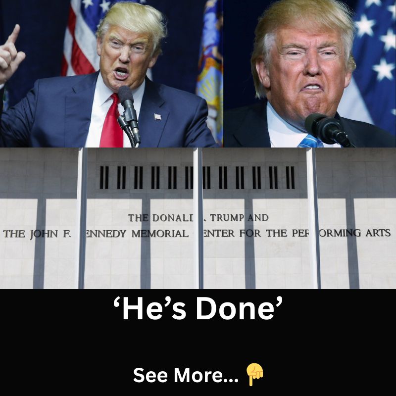 Court order just came in — Trump’s name must come down from the Kennedy ...